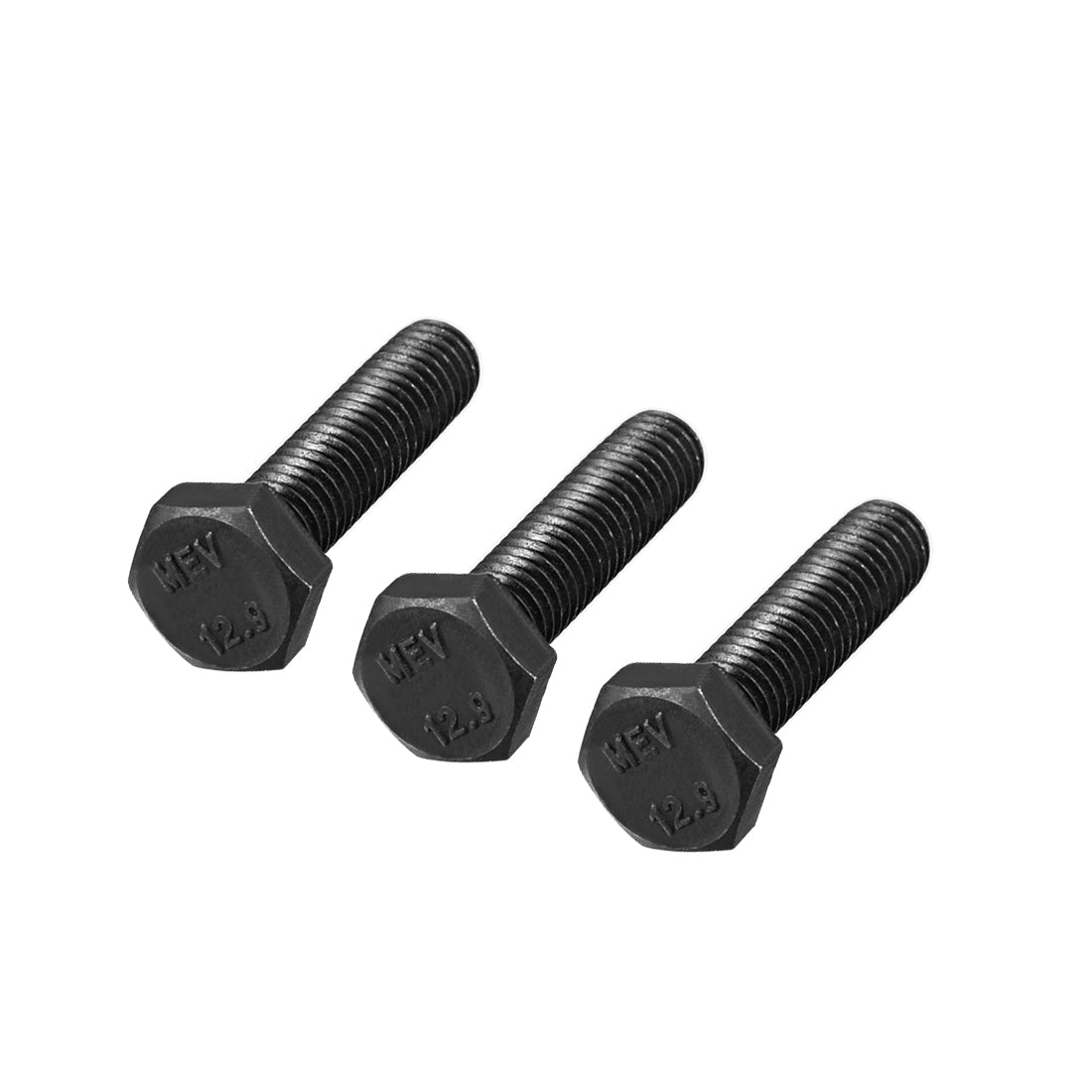 Uxcell M6x20 mm Hex Head Left Hand Screw Bolts Fastener Carbon Steel ...