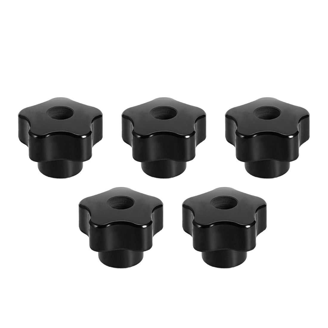 Uxcell Star Knobs Grip Handles M8 Diameter Brass Insert Female Thread ...