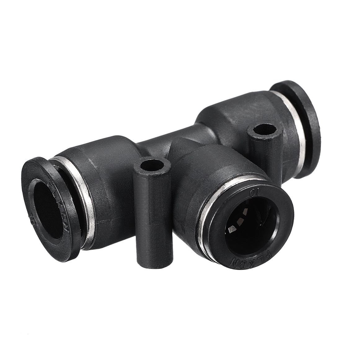 Uxcell Plastic Tee Push To Connect Tube Fittings 10 mm or 25/64" od ...