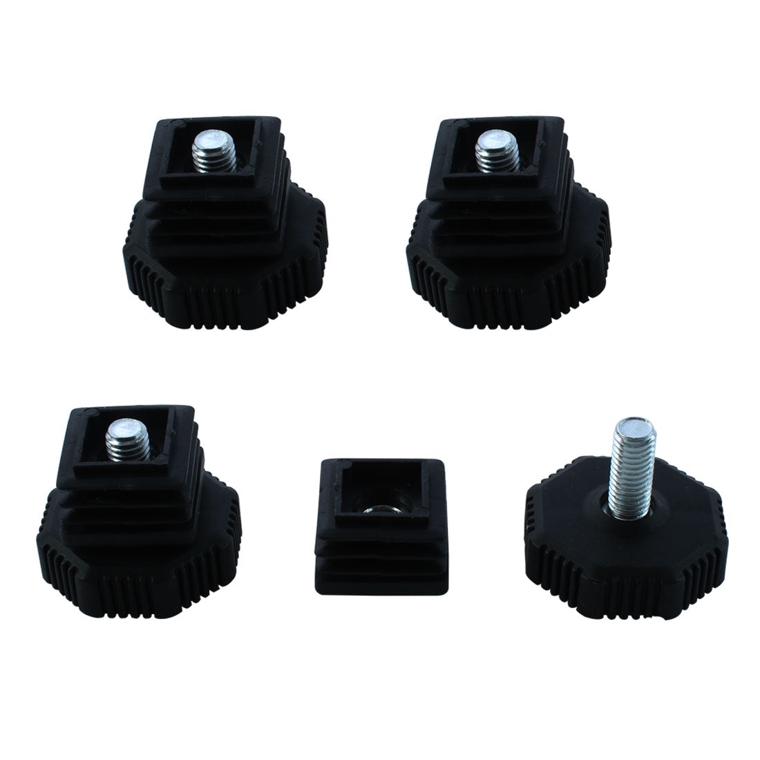 Uxcell Leveling Feet 25 x 25mm Square Inserts Furniture Adjustable ...