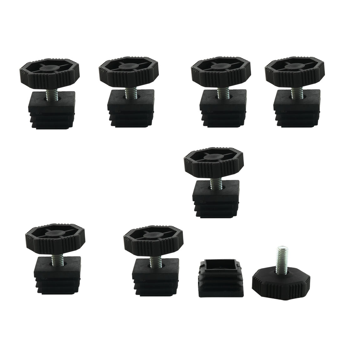 Uxcell Leveling Feet 30 x 30mm Square Insert Furniture Adjustable ...