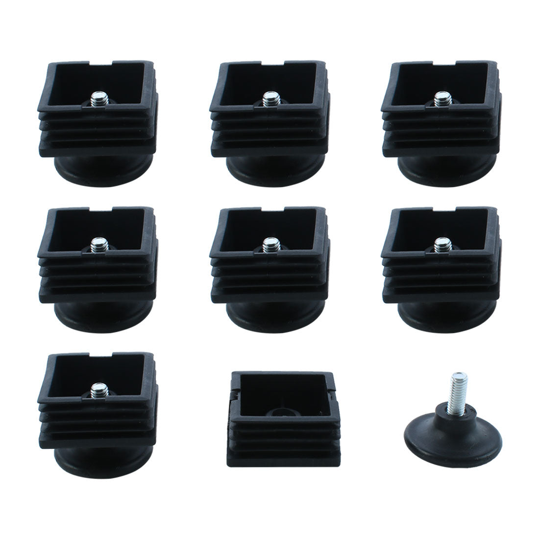 Uxcell Adjustable Leveling Feet 50 x 50mm Square Inserts Furniture ...