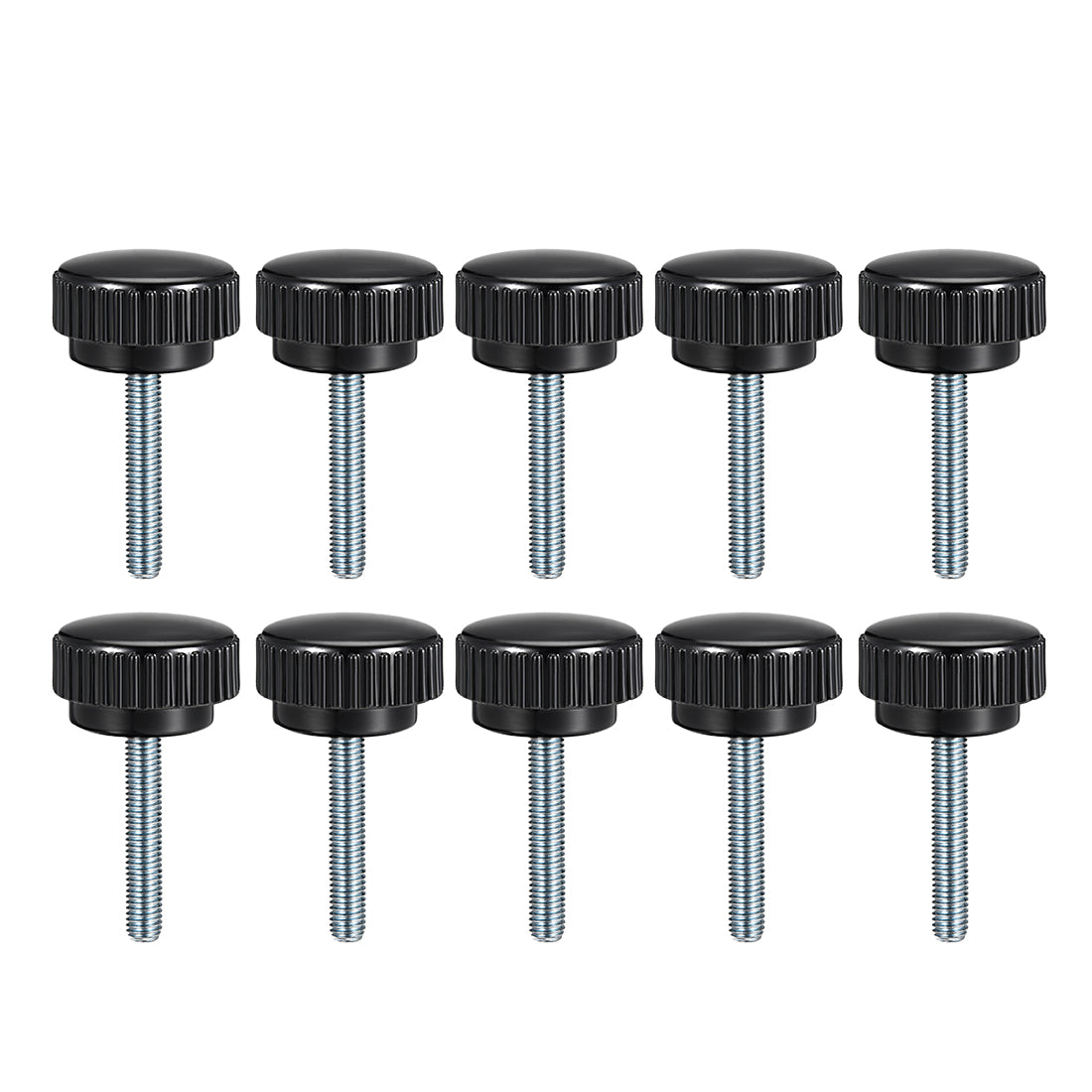 Uxcell Male Threaded Knurled Knob Grip Thumb Screw on Mechanical Round ...