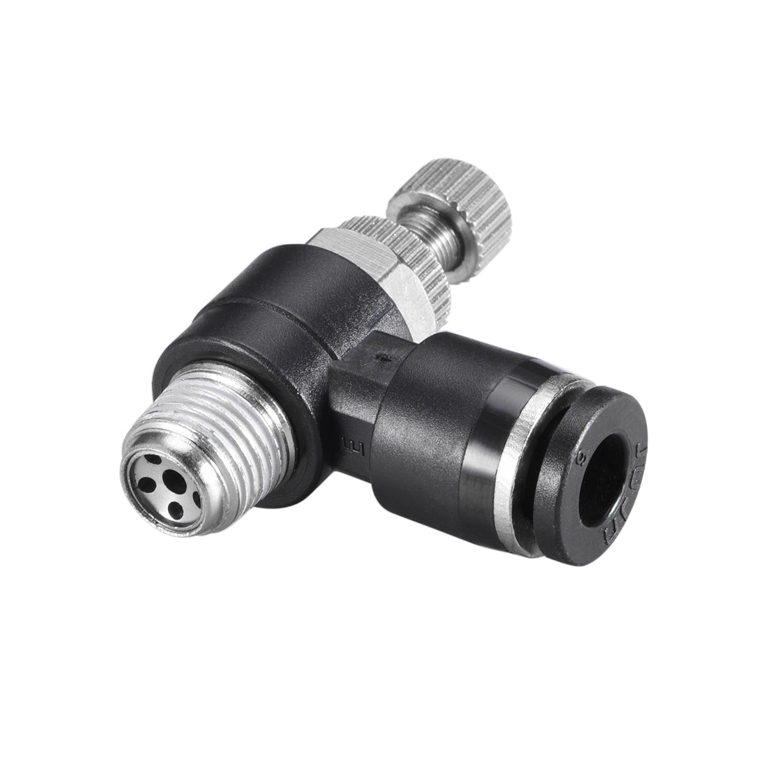 Uxcell Push-to-Connect Air Flow Control Valve, Elbow, 15/64" Tube OD x ...