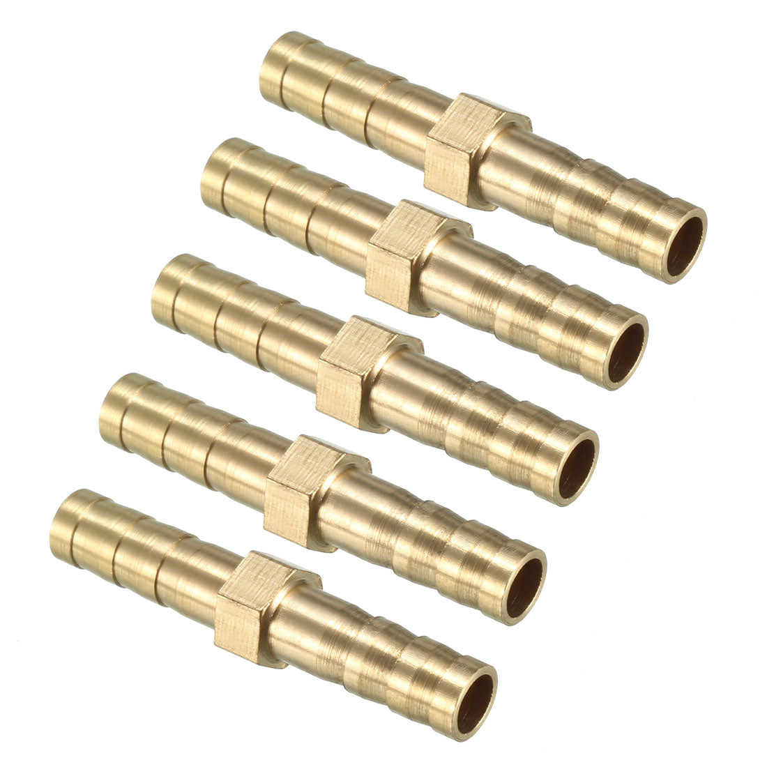Air Water Fuel Fitting Uxcell Brass 3-Way Barb Fitting Reducer - 6mm X ...