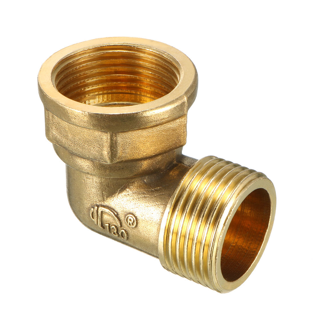 Uxcell Brass Elbow Pipe Fitting 90 Degree 1 BSP Male x 1 BSP Female ...