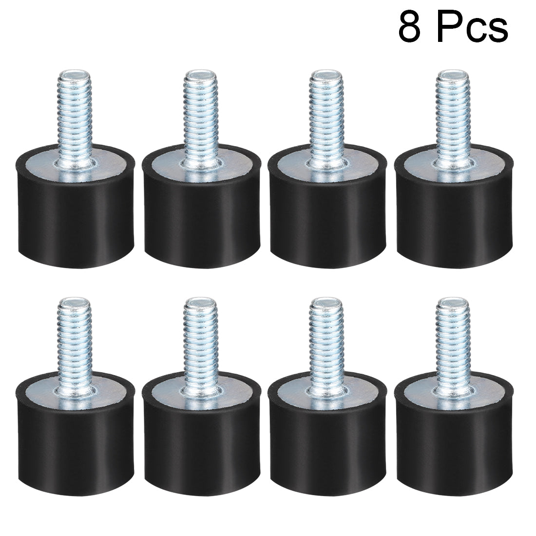 Uxcell Thread Male Female Rubber Mounts,Vibration Isolators 8pcs ...