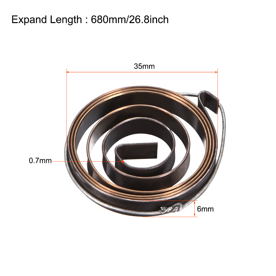 Drill Press Return Spring Quill Feed Return Coil Spring Blackening | Harfington