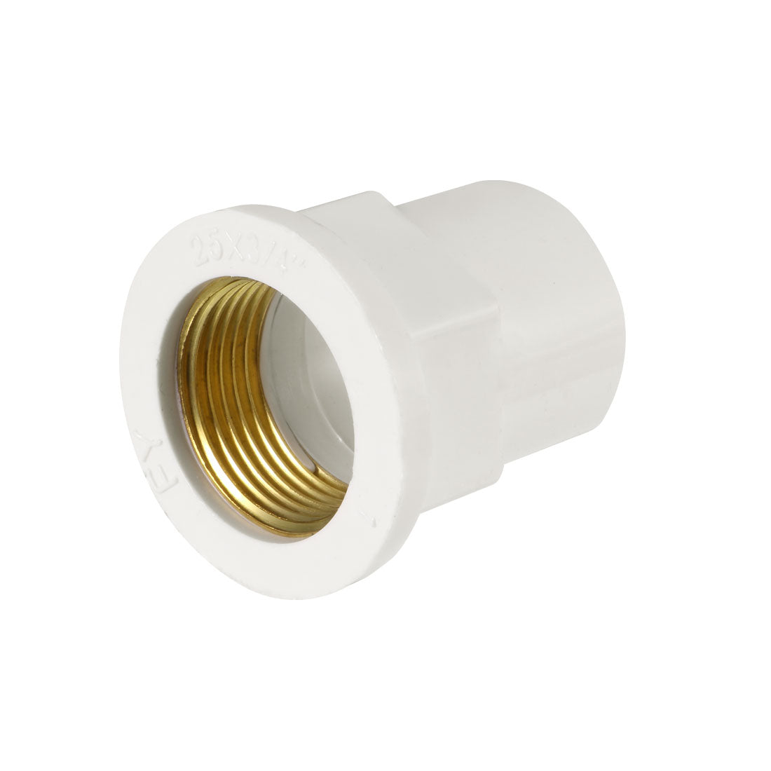 Uxcell 25mm Slip x 3/4 PT Female Brass Thread PVC Pipe Fitting Adapter ...