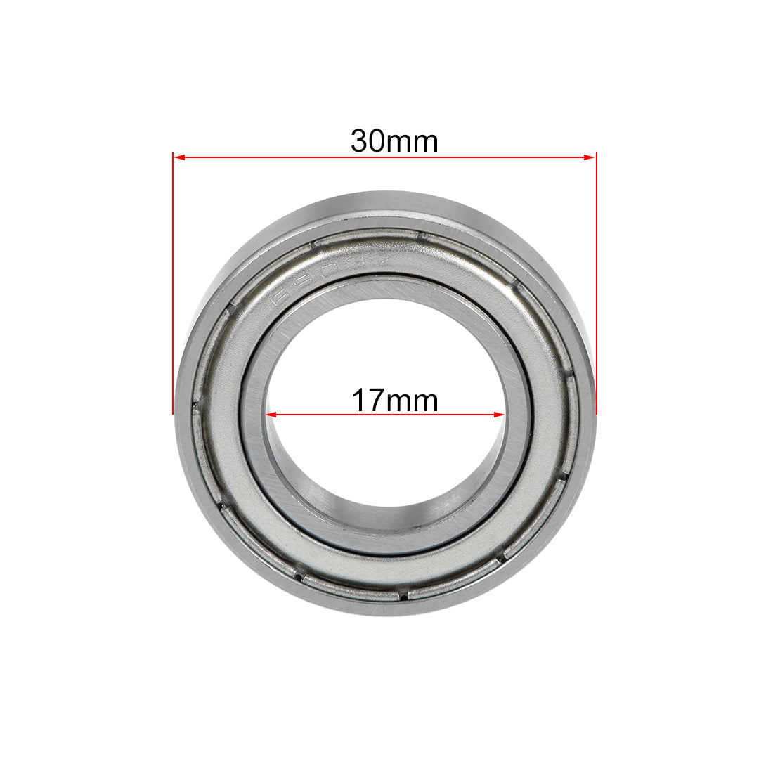 Uxcell Deep Groove Ball Bearings Metric Double Shielded Chrome Steel ...