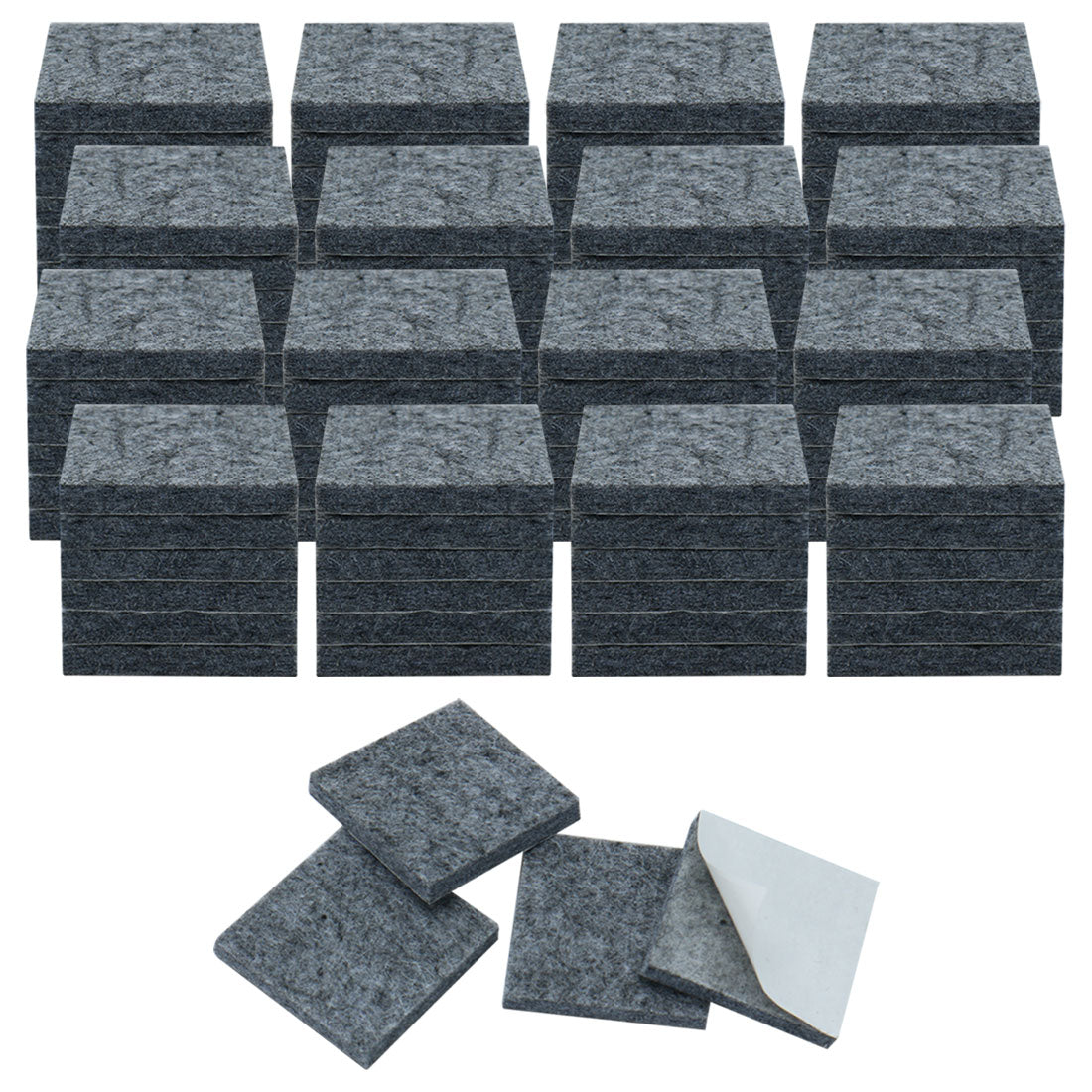 Uxcell Felt Furniture Pad Square 3/4" Self Adhesive Anti-scratch Floor ...