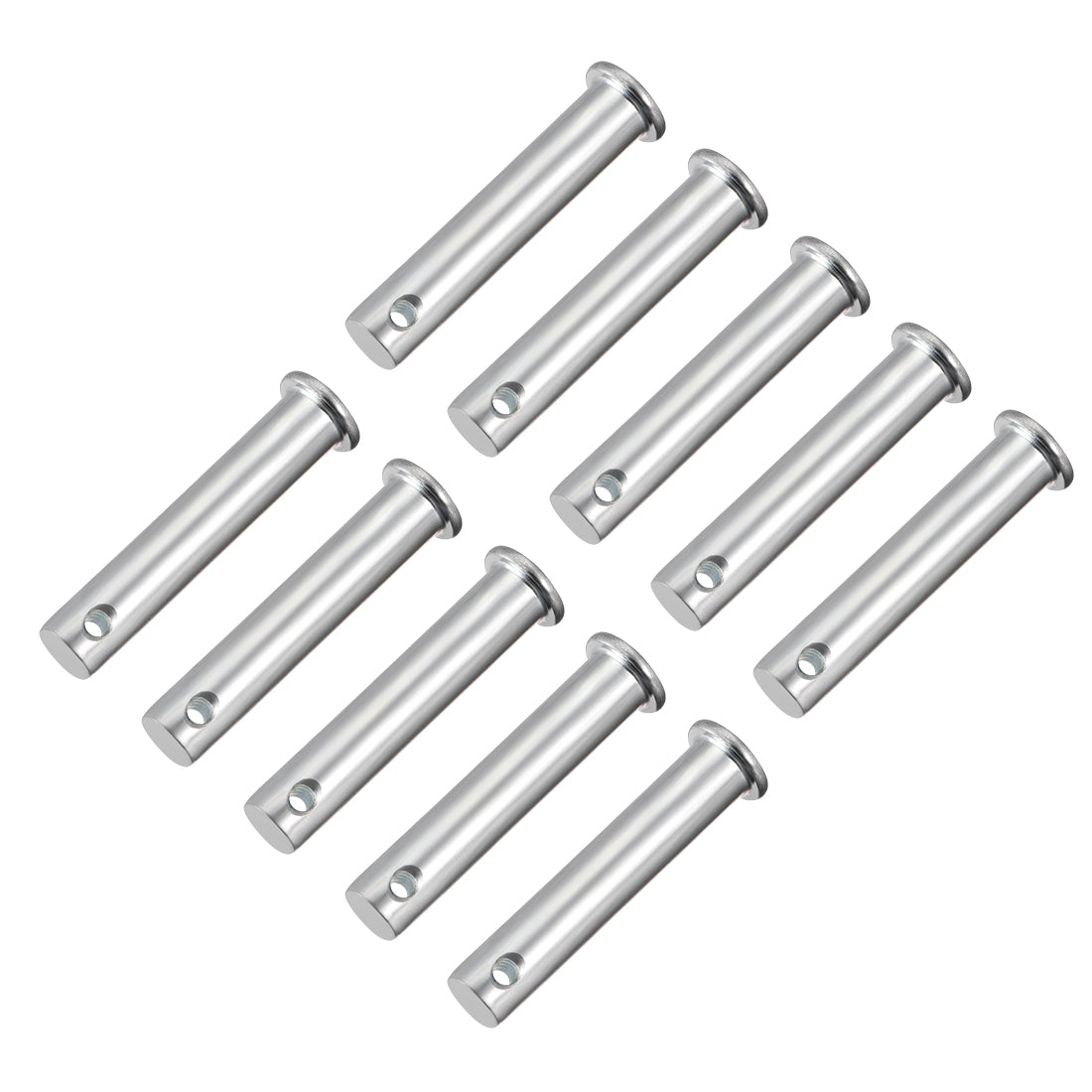 Uxcell Single Hole Clevis Pins, Flat Head Zinc-Plating Steel | Harfington