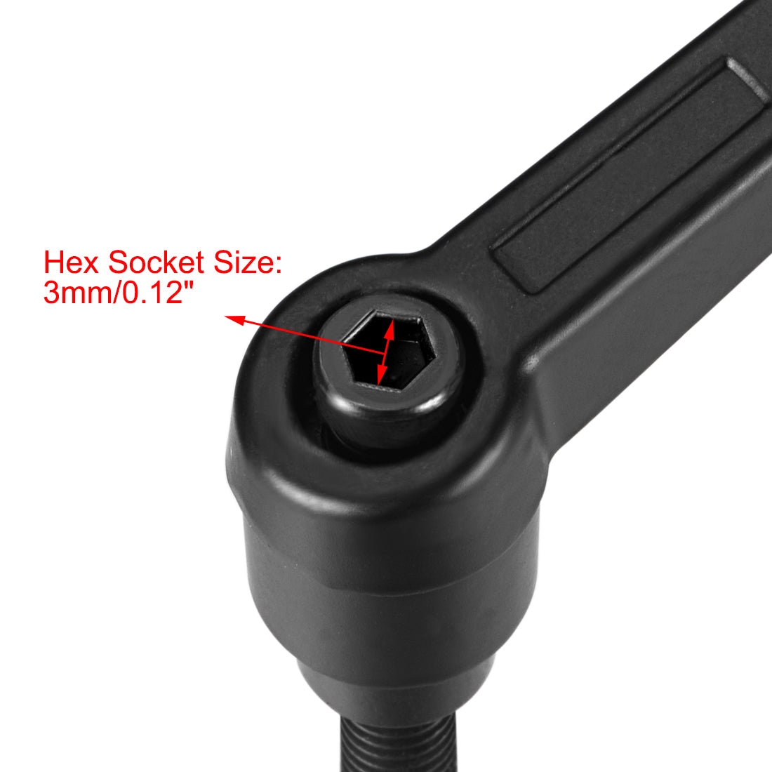 Uxcell Handles Adjustable Clamping Lever Push Button Ratchet Male Threaded Stud 2Pack | Harfington