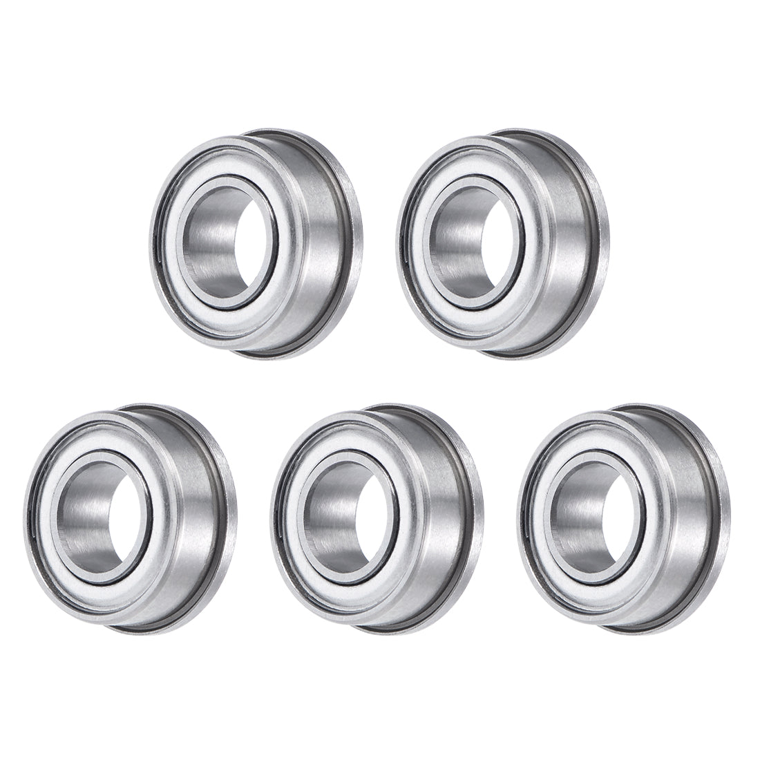 Uxcell FR188ZZ Flange Ball Bearing 1/4"x1/2"x3/16" Double Shielded ...