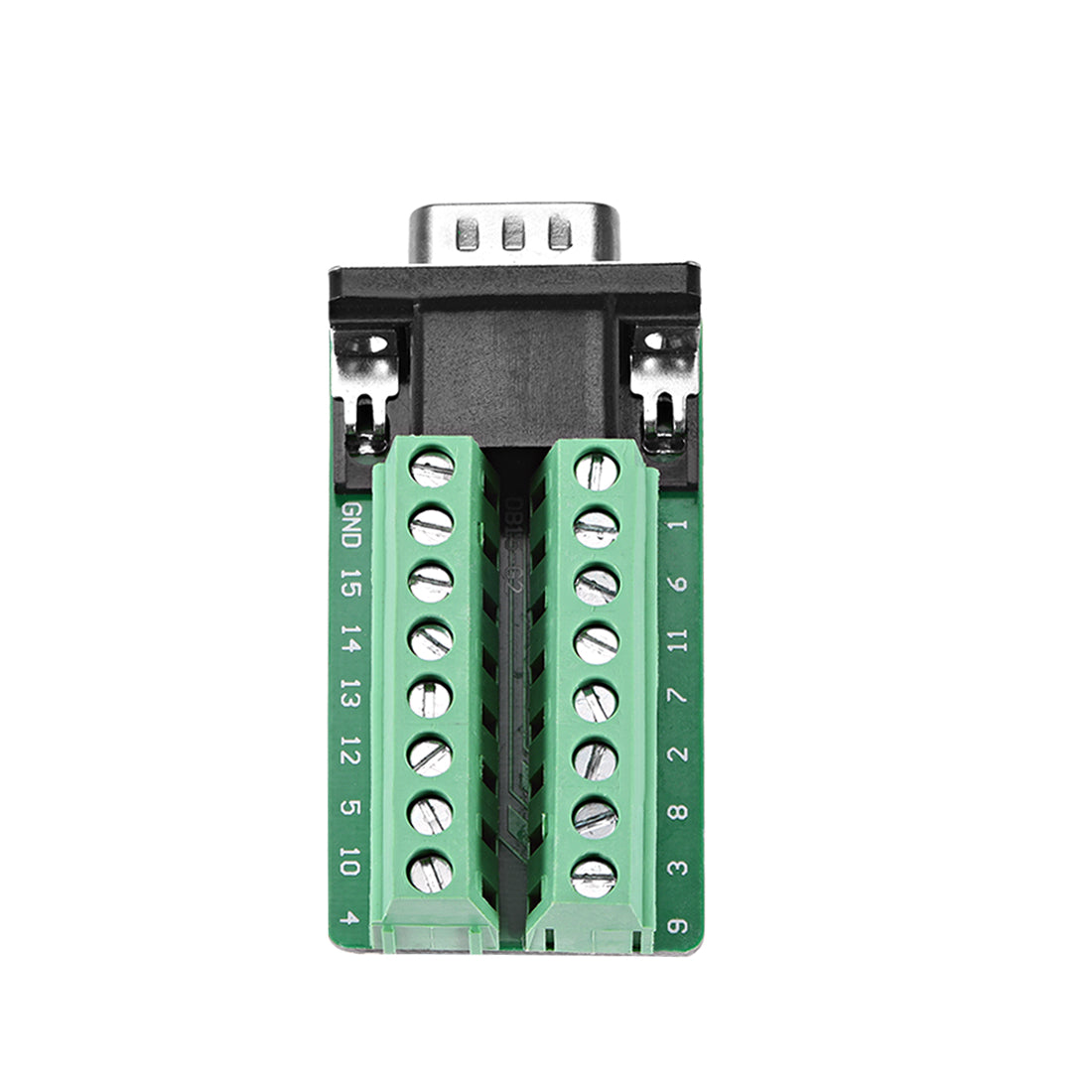 Uxcell D-sub DB15 Breakout Board Connector 15 Pin 3-row Male Port Solderless Terminal Block ...