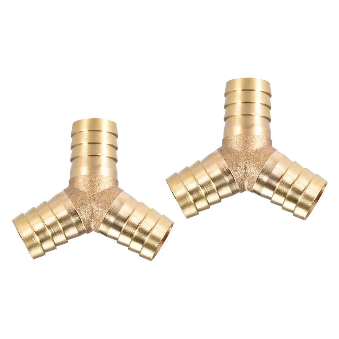 Brass Barb Splicer Fitting, Y-Shaped, Barb Hose Fitting | Harfington
