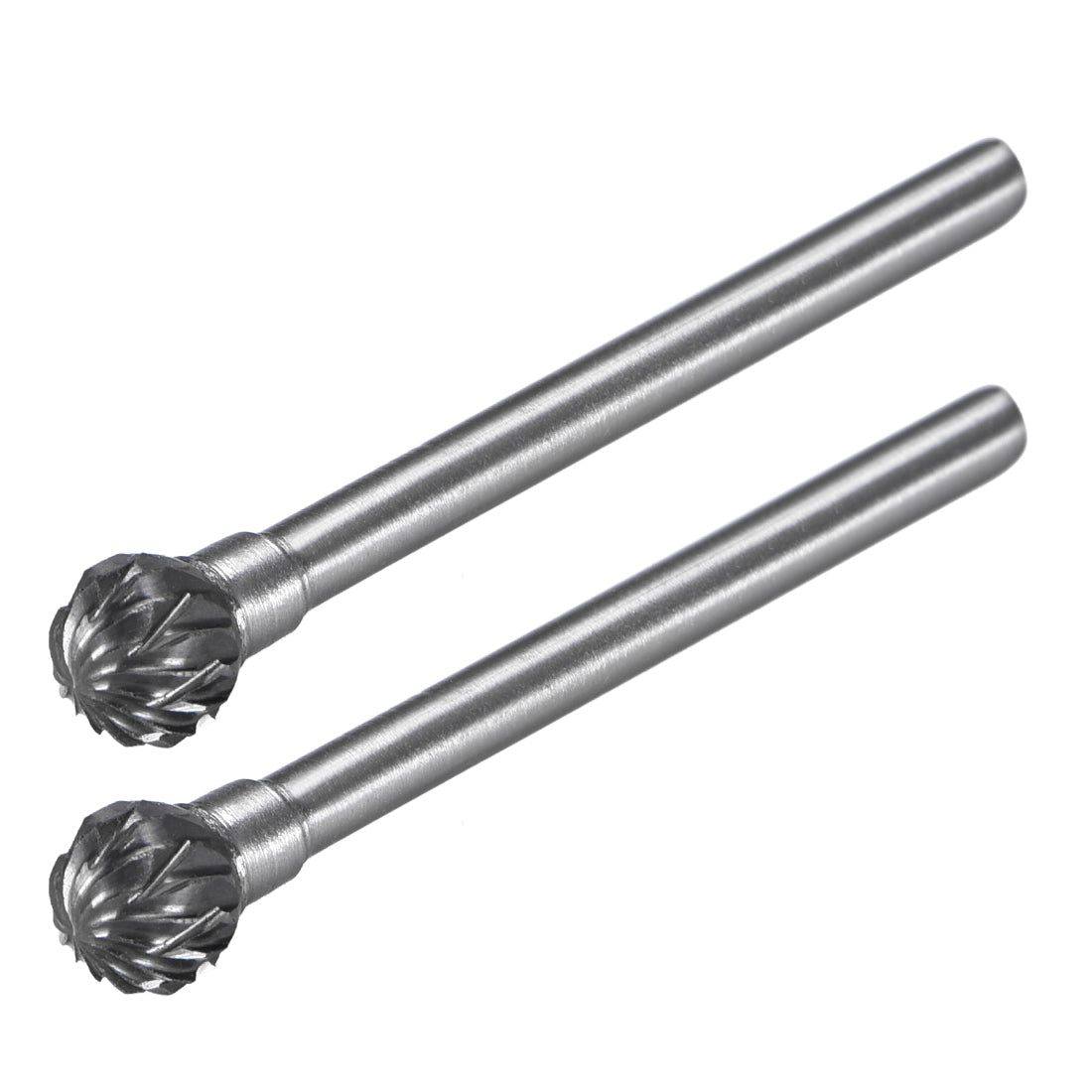 Tungsten Carbide Double Cut Rotary Burrs File Ball Shape with 1/8 ...