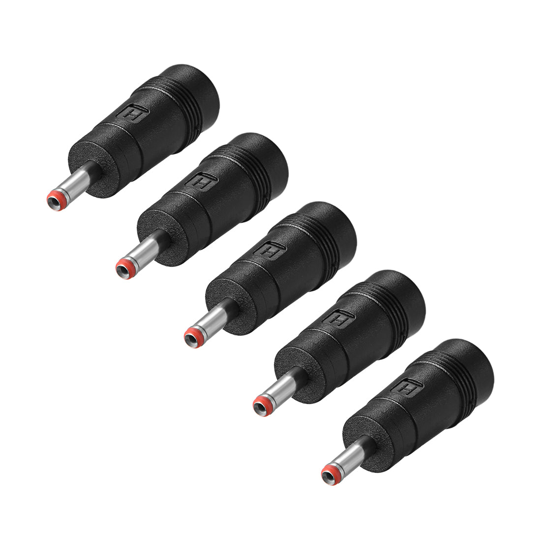 Uxcell DC Power Connector 5.5mm x 2.1mm Female to 3.5mm x 1.35mm Male ...