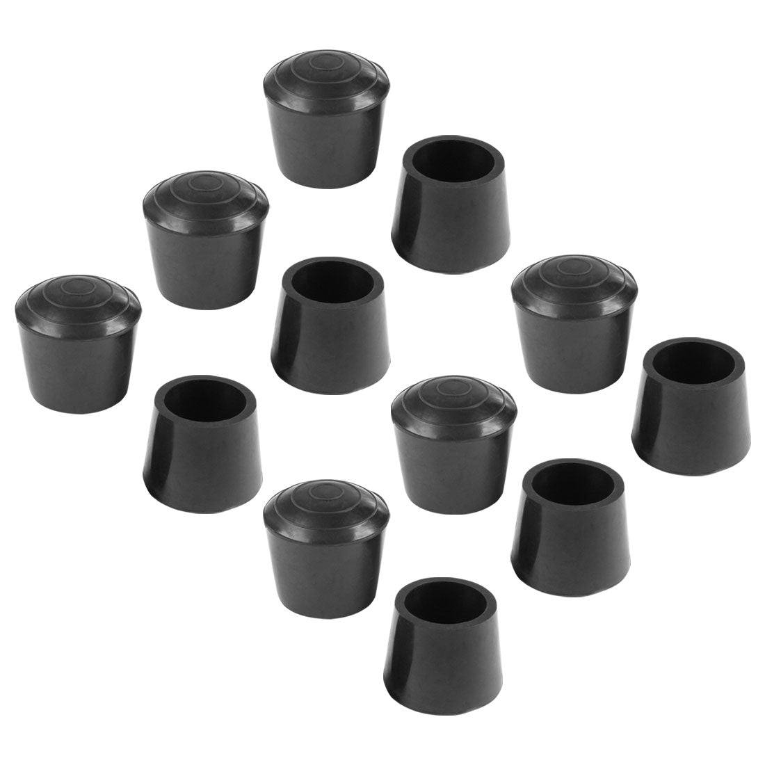 Uxcell Rubber Leg Cap Tip Cup Feet Cover 32mm 1 1/4" Inner Dia 12pcs ...