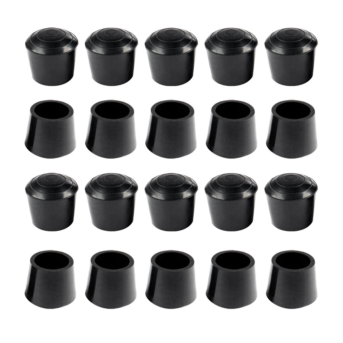 Uxcell Rubber Leg Cap Tip Cup Feet Cover 32mm 1 1/4" Inner Dia 20pcs ...