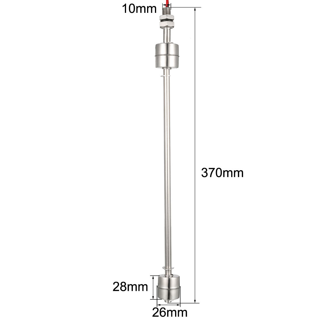 Uxcell Stainless Steel Dual Ball Float Switch 370mm/14.57inch Tank ...