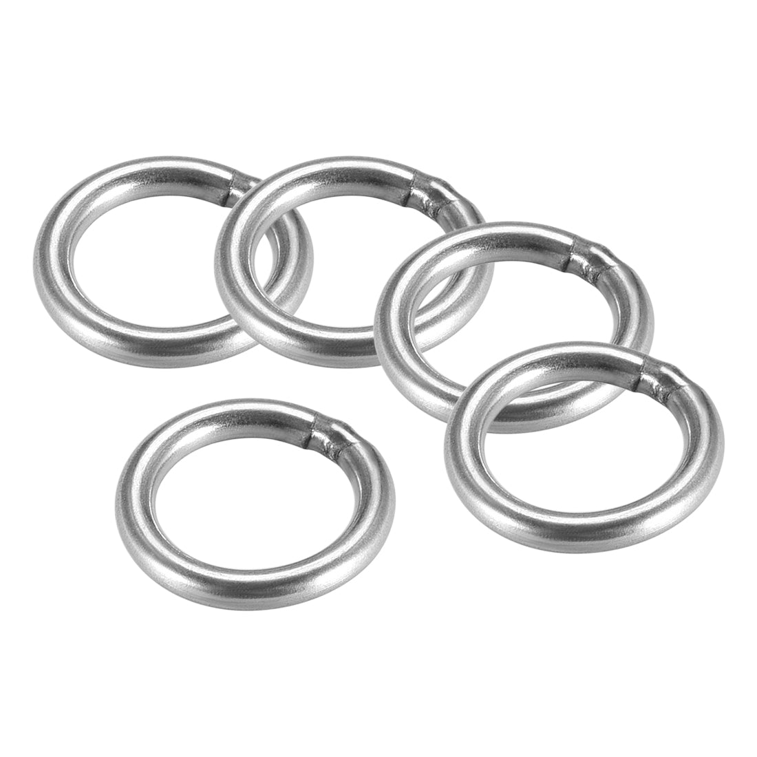 Uxcell Welded O Ring, 20 x 3mm Strapping Round Rings 201 Stainless ...
