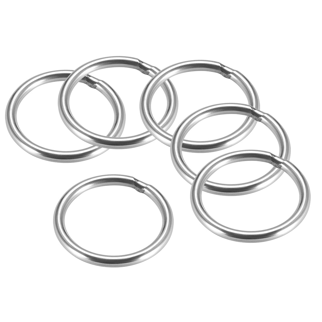 Uxcell Welded O Ring, 30 x 3mm Strapping Round Rings 201 Stainless ...