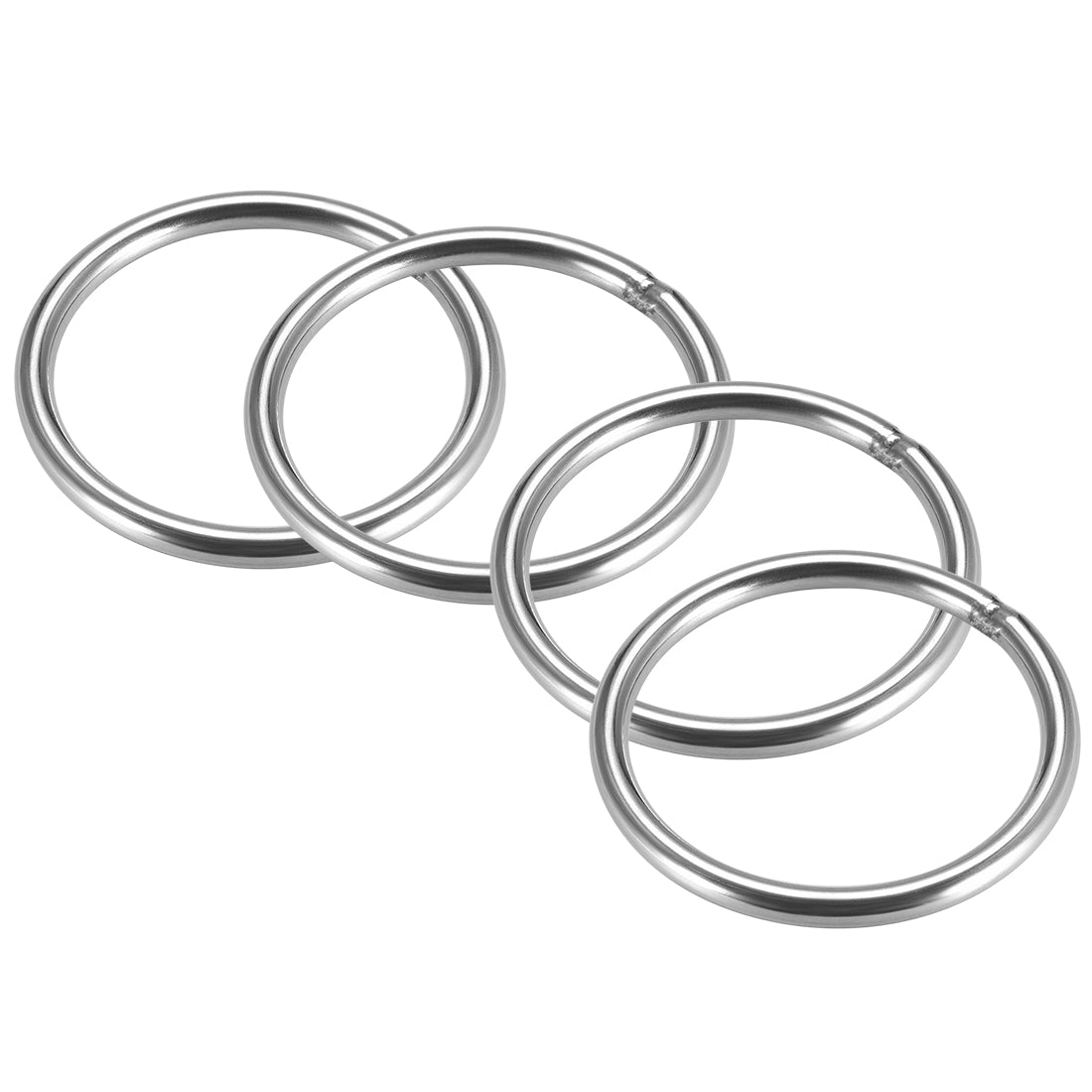 Uxcell 201 Stainless Steel O Ring 50mm(1.97") Outer Diameter 4mm ...