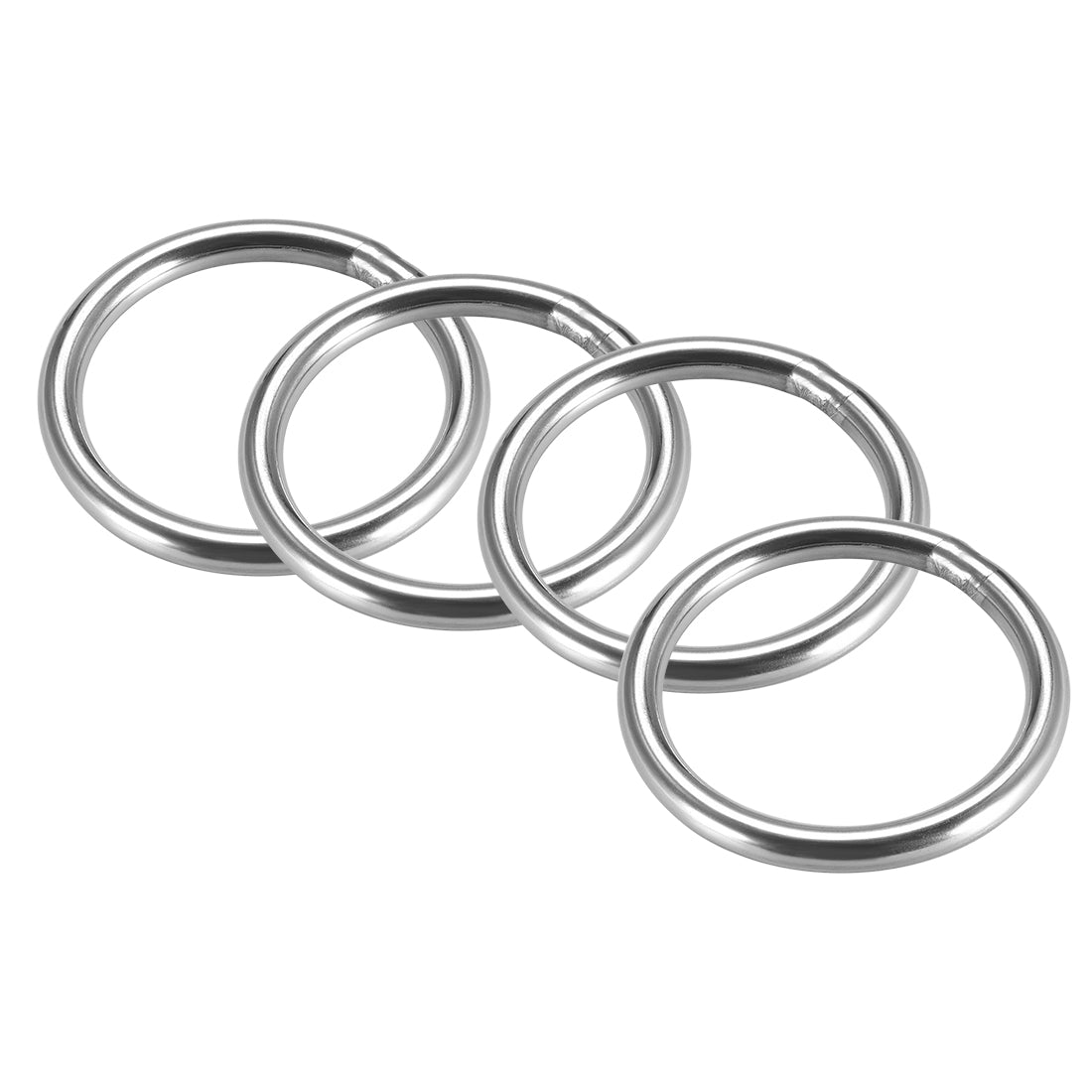 Uxcell 201 Stainless Steel O Ring 50mm(1.97") Outer Diameter 5mm ...