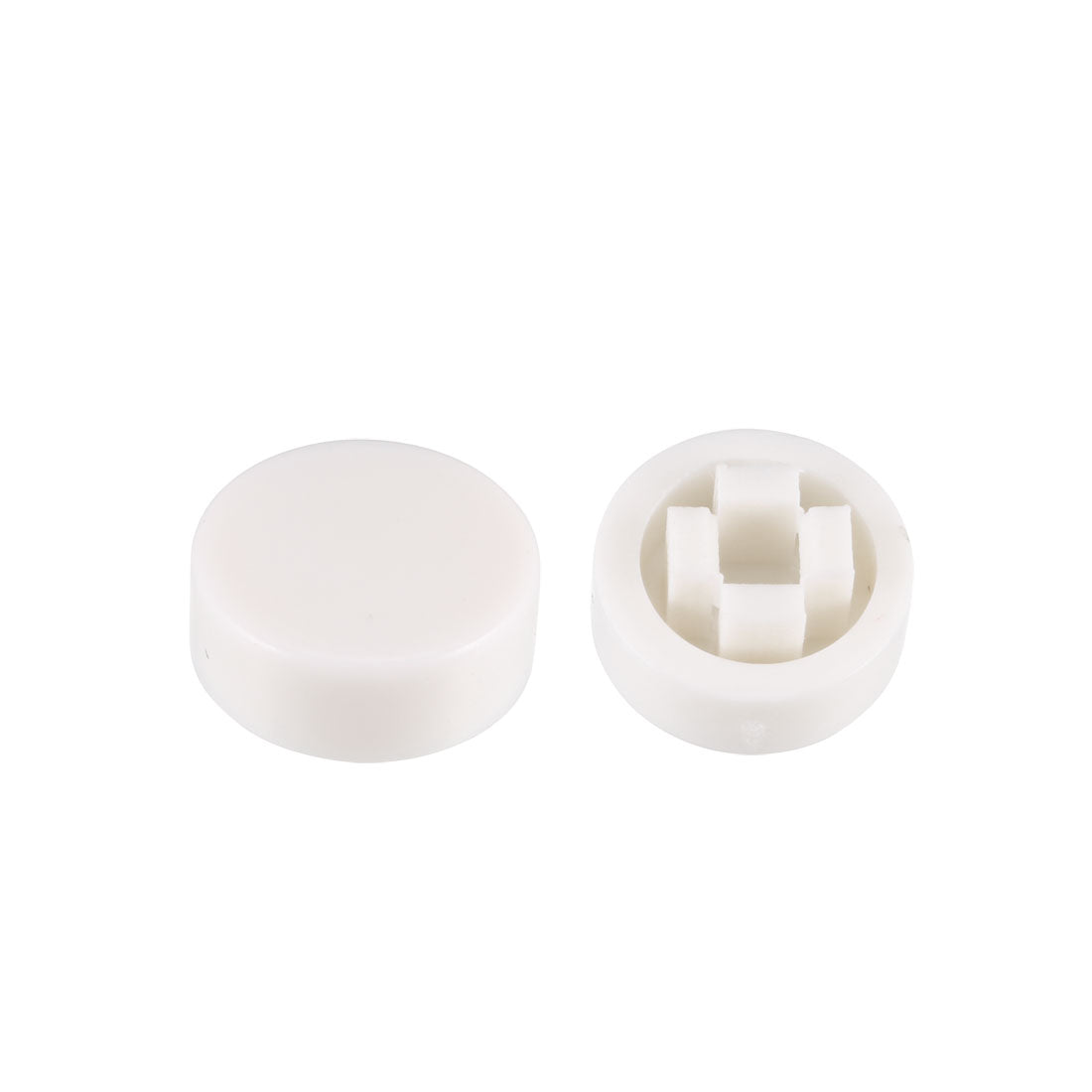 Uxcell 20Pcs Plastic Pushbutton Tactile Switch Caps Cover Keycaps White ...