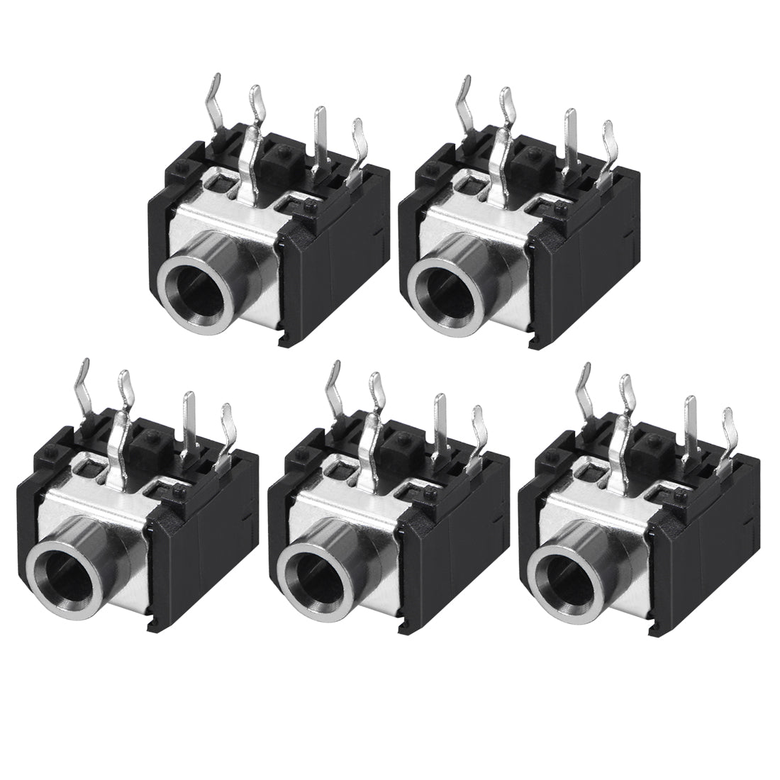 Uxcell PCB Mount 3.5mm 6 Pin Socket Headphone Stereo Jack Audio Video ...