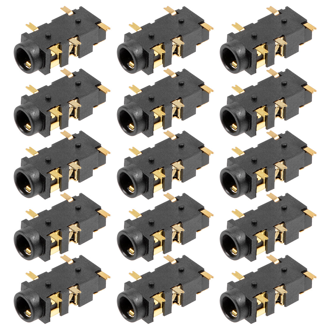 Uxcell PCB Mount 3.5mm 5 Pin Socket Headphone Stereo Jack Audio Video ...