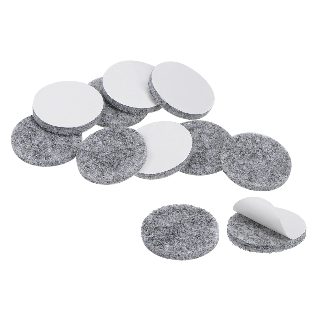 Uxcell Furniture Pads Adhesive Felt Pads 23mm Dia 3mm Thick Floor ...