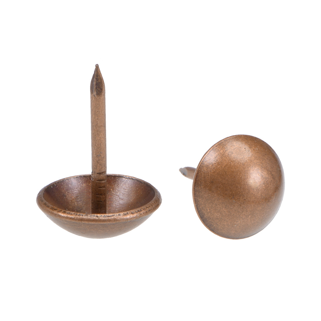 Uxcell Upholstery Nails Tacks 12mm Head Dia Antique Round Thumb Push ...