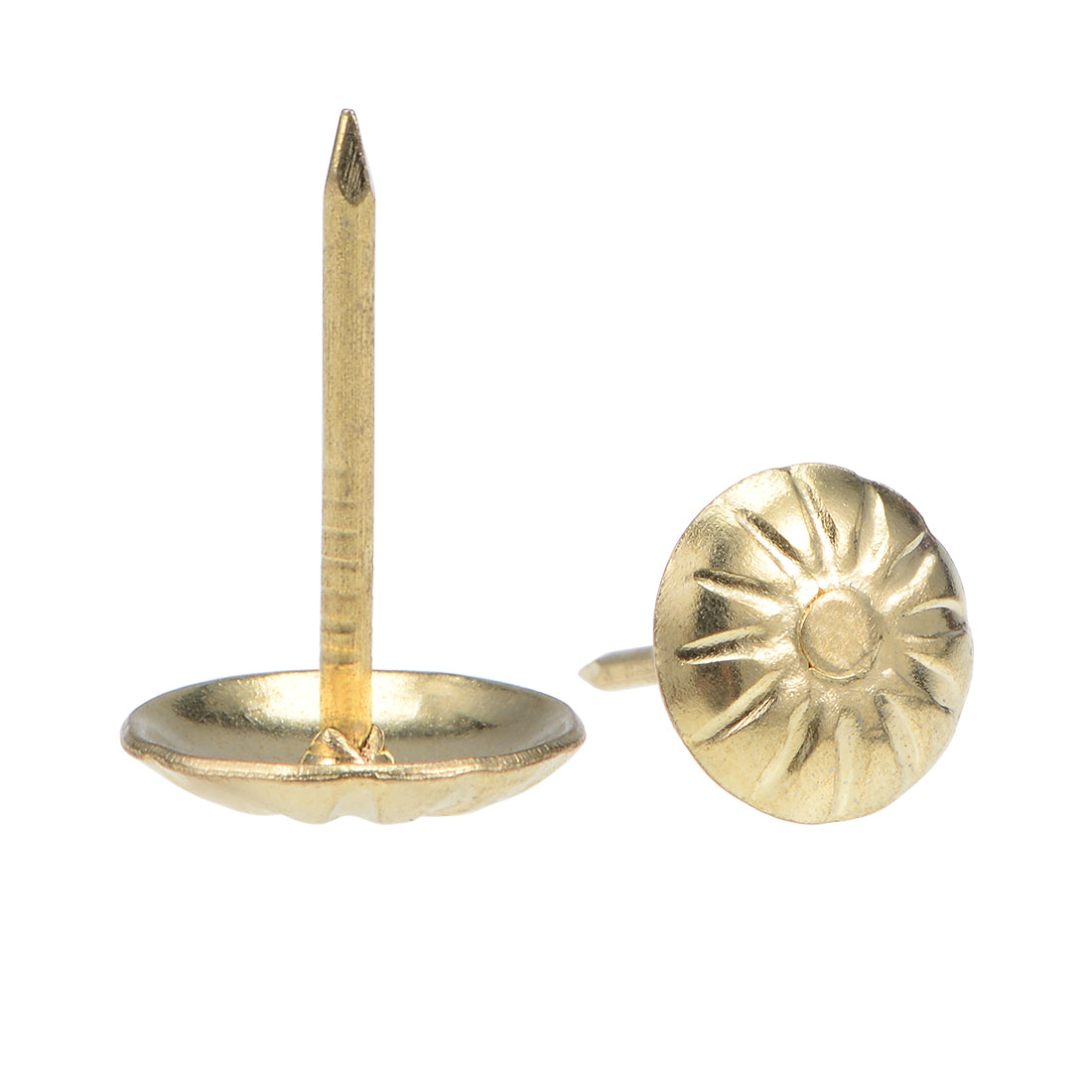 Uxcell Upholstery Nails Tacks 11mm Head Dia Antique Round Thumb Push ...