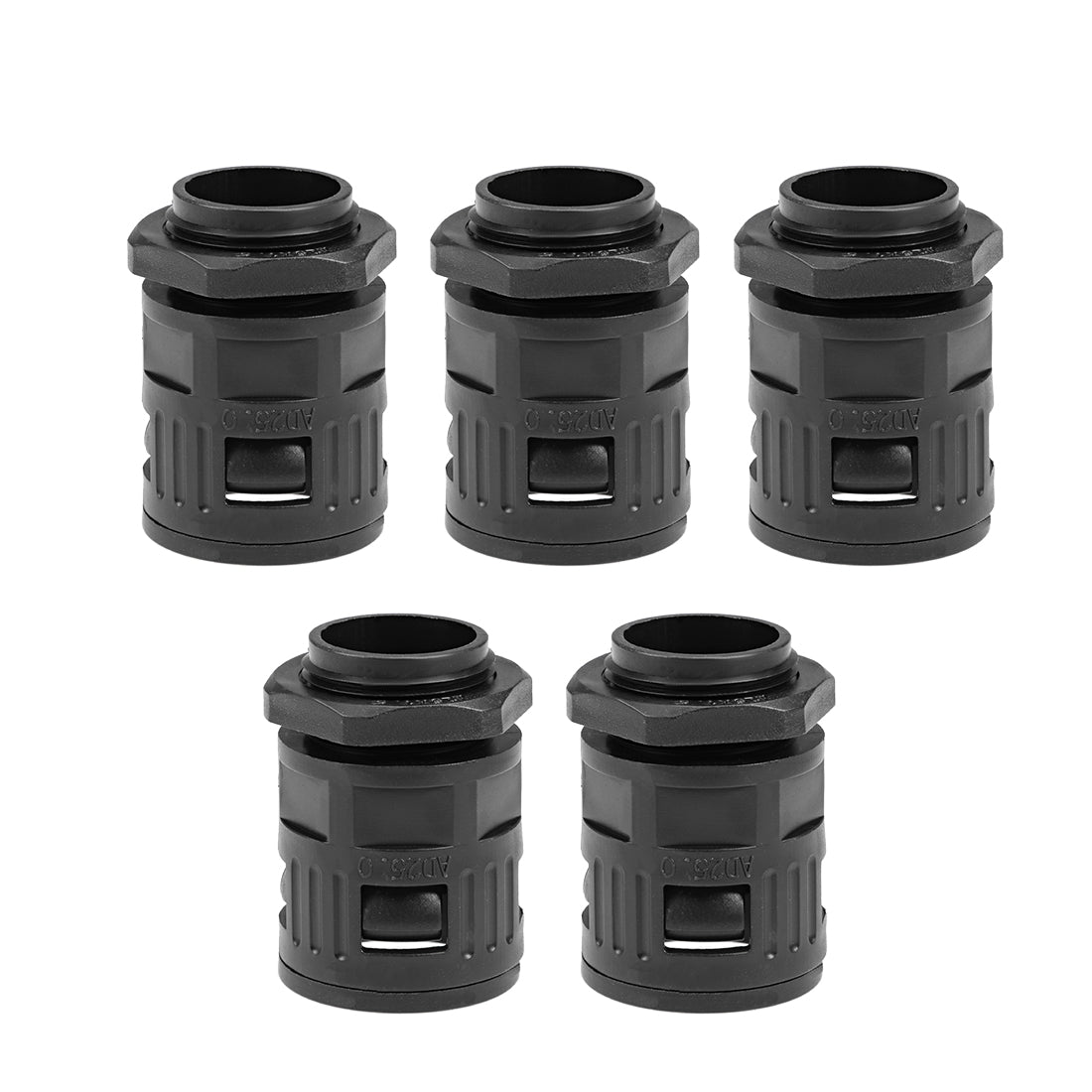 Uxcell Cable Gland Corrugated Tube Connector AD25 Pipe Joint Clamps M25 ...