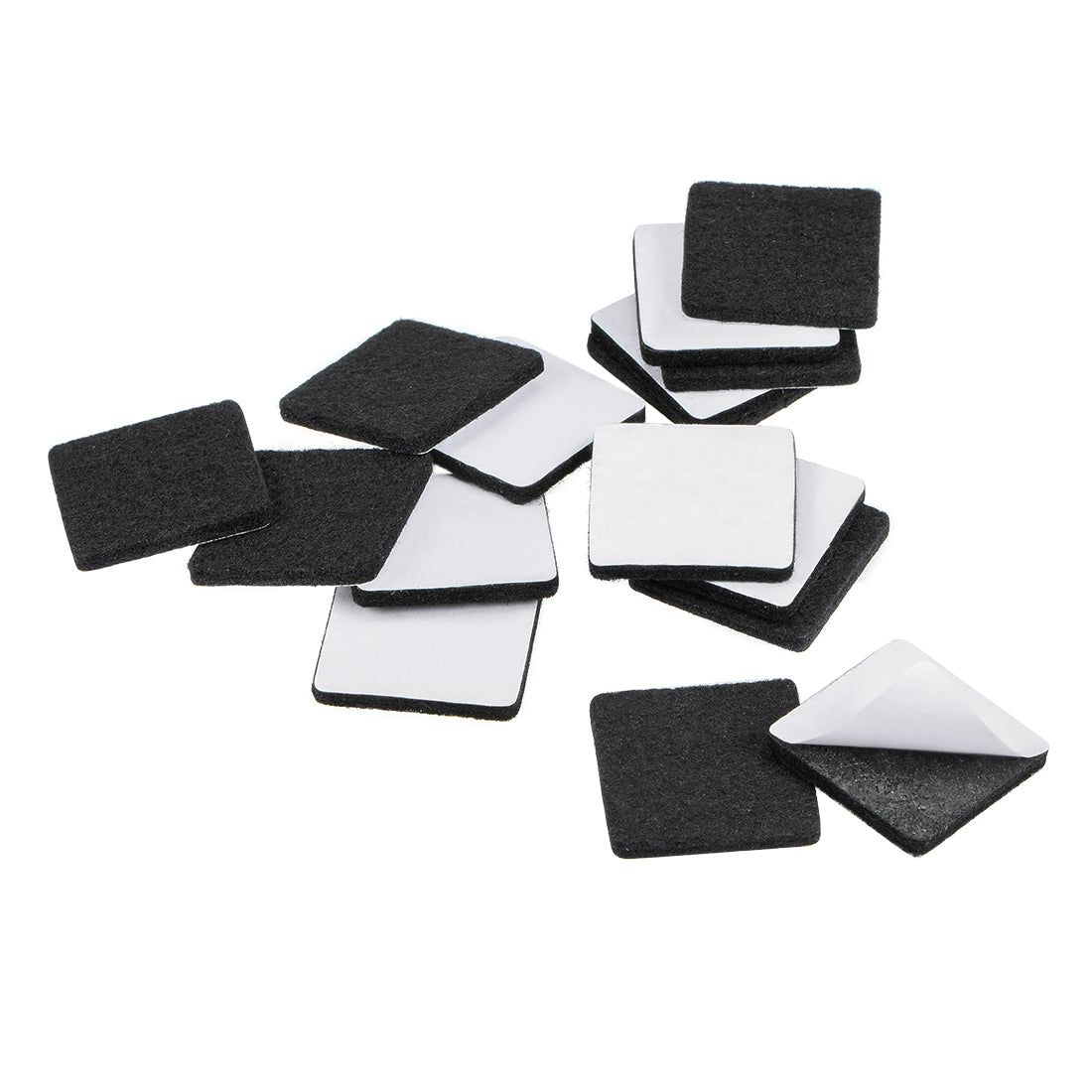 Uxcell Furniture Pads Adhesive Felt Pads 30mm x 30mm Square 3mm Thick ...