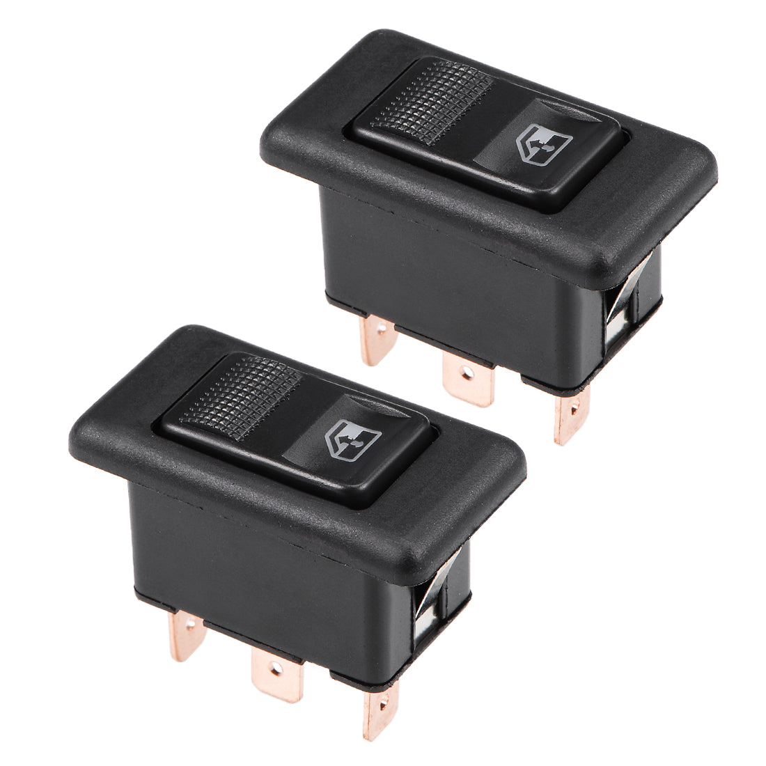 Uxcell 5 Pins Car Window Switch Car Master Rocker Switch Momentary DC ...