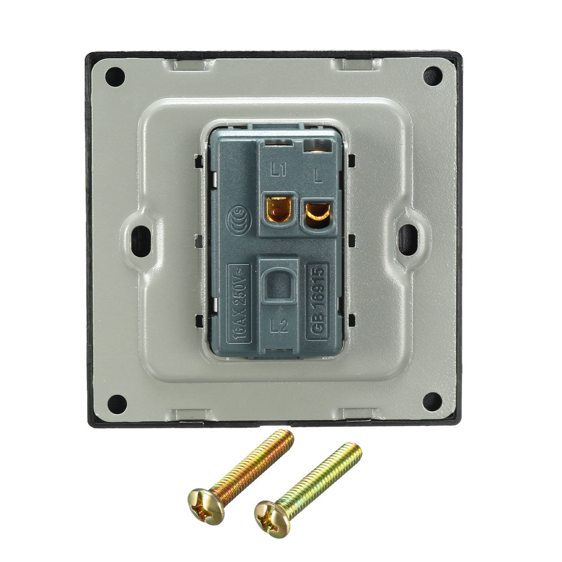 Uxcell Doorbell Push Button Switch Wall Mounted Resettable Square Gold ...