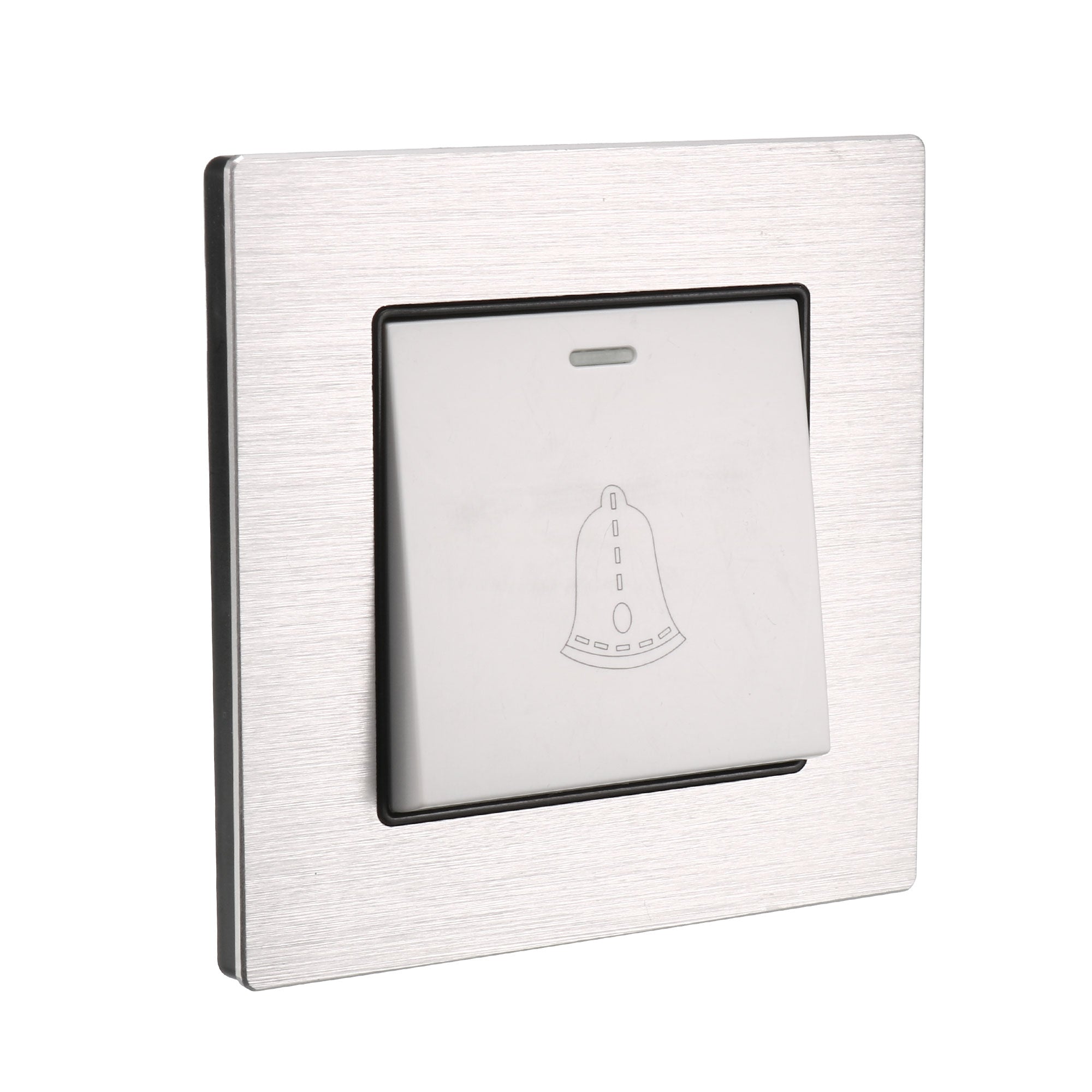 Uxcell Doorbell Push Button Switch Wall Mounted Resettable Square White ...