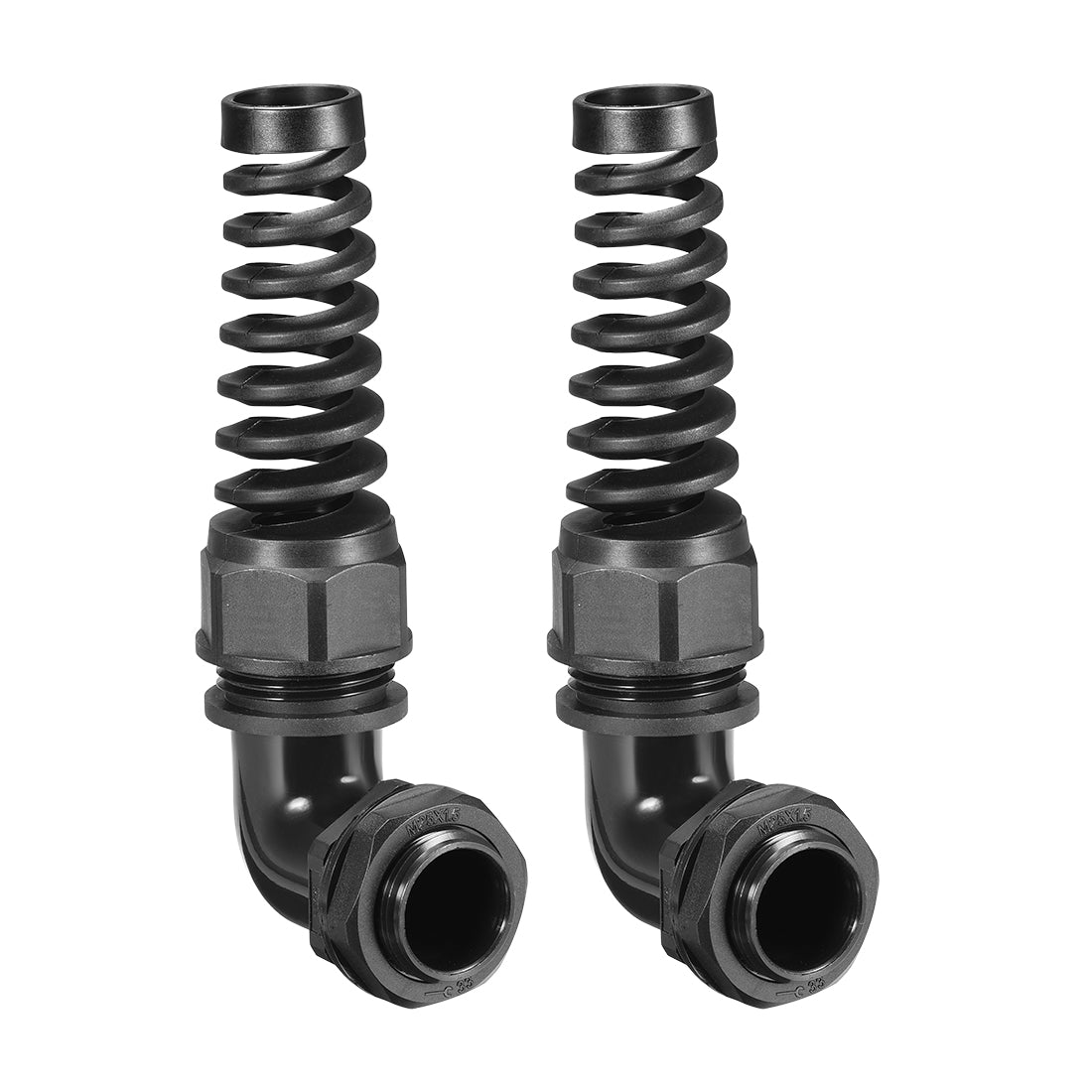 Uxcell M25 Cable Gland 90 Degree Waterproof IP68 Nylon Joint Adjustable ...