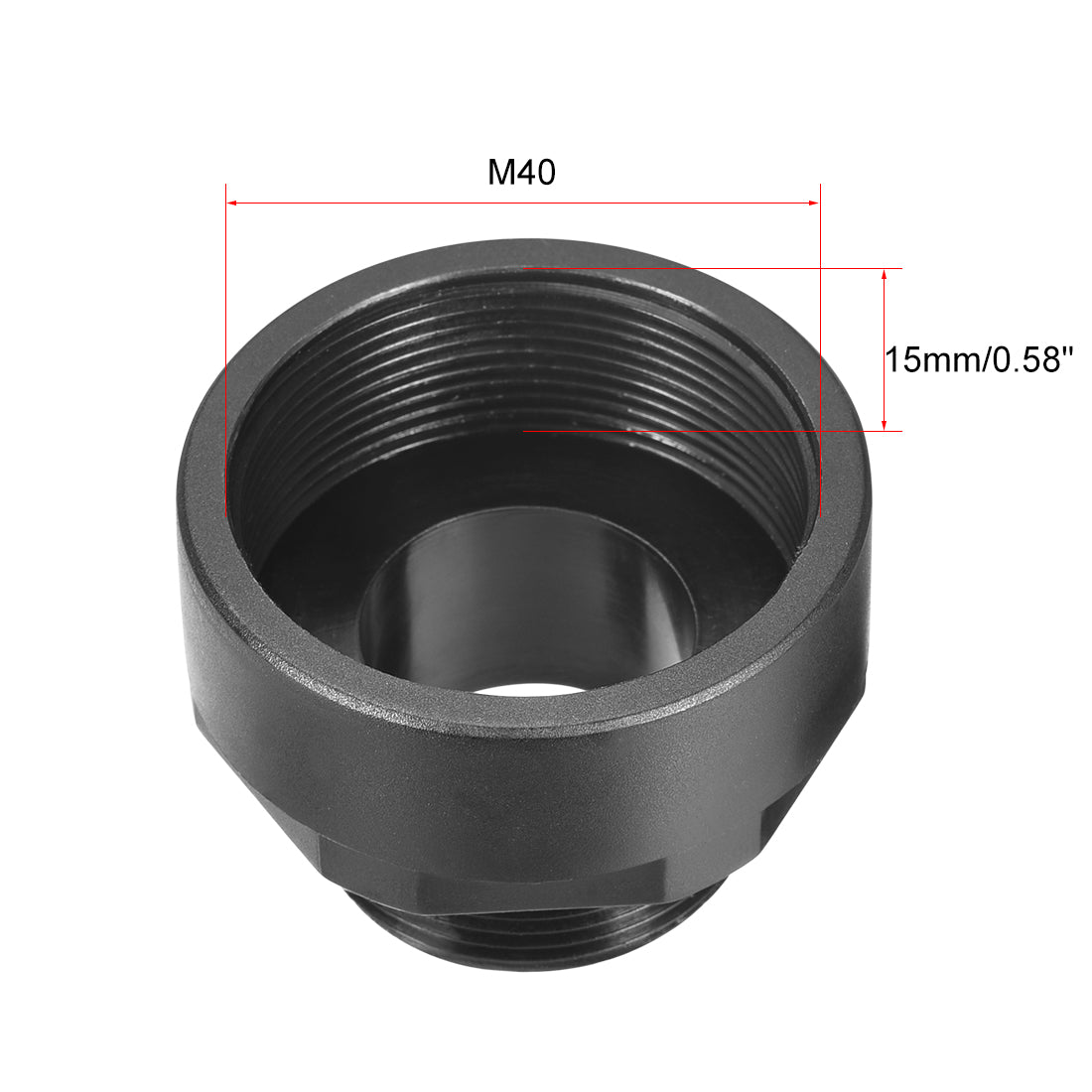 Uxcell Threaded Bushings Nylon Connector Adaptor M32 Outer Thread to ...