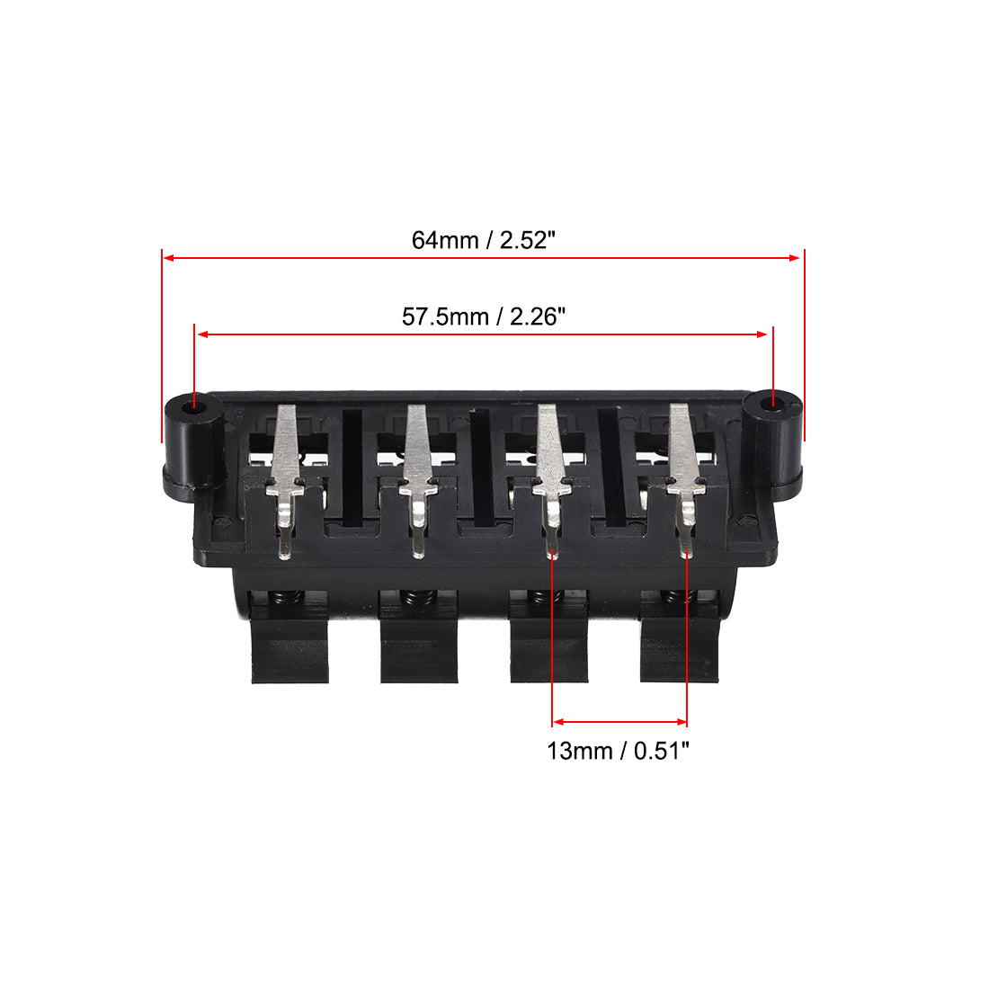 Uxcell 2 Row 8 Way Spring Speaker Terminal Clip Push Release Connector ...