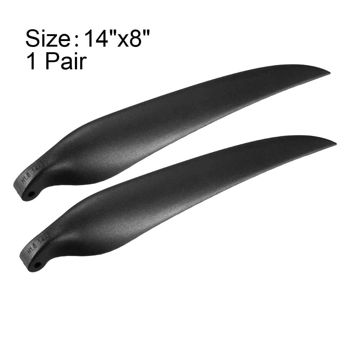 Uxcell RC Folding Propellers 14x8 Inch 3mm Motor Shaft Dia. for Glider ...