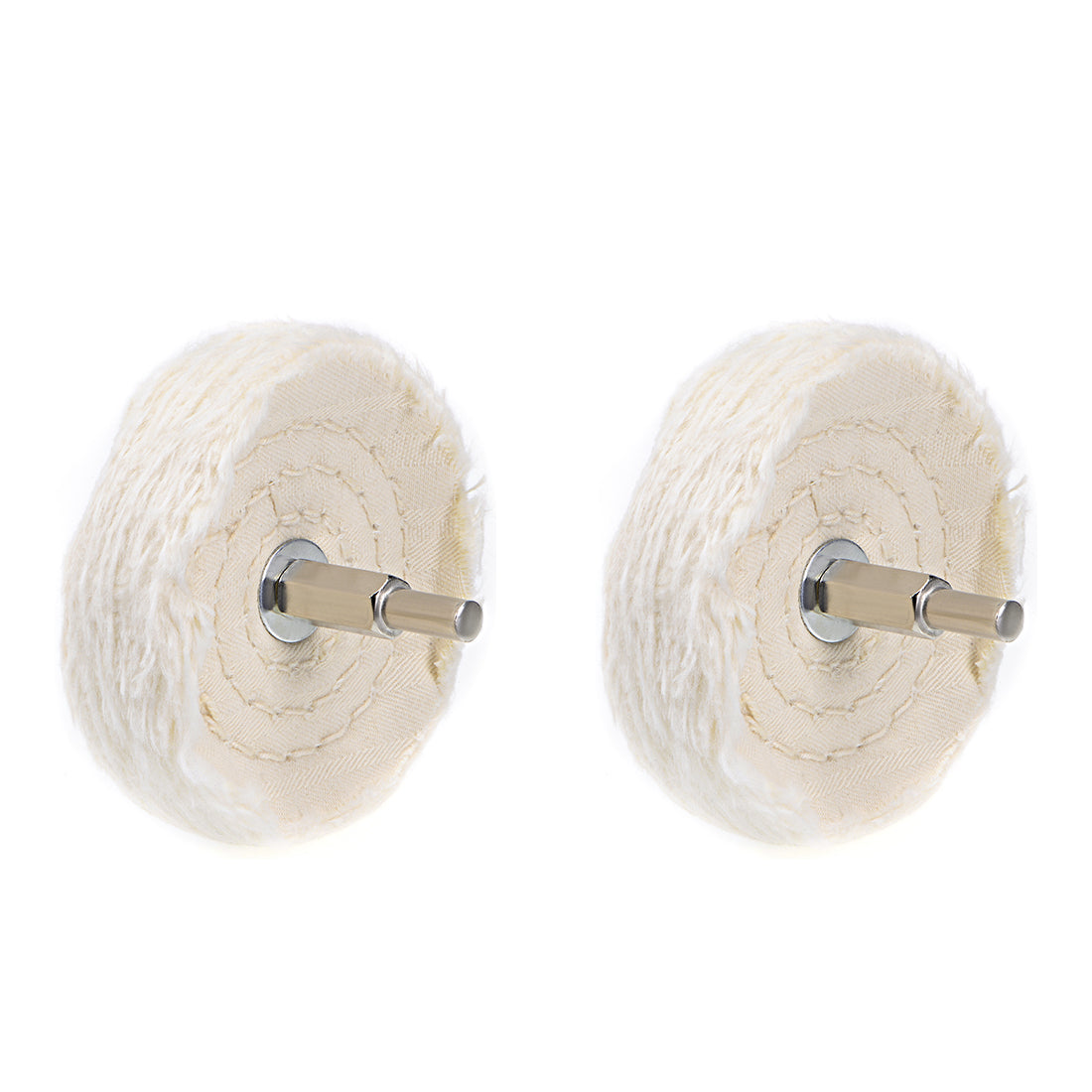 Uxcell 3-Inch Buffing Polishing Pad Wheel Cotton with 1/4-inch Handle ...