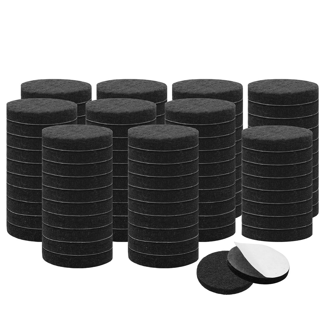 Uxcell Furniture Felt Pads Round 1" Anti-scratch for Furniture Cabinet ...