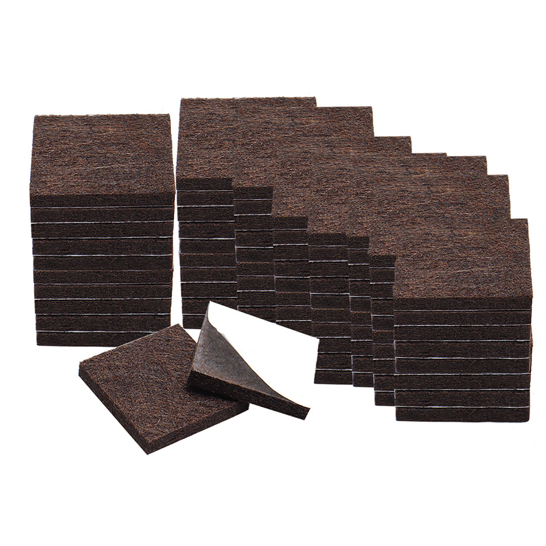 Uxcell Furniture Felt Pad Square 1 1/2" Anti-scratch for Furniture ...