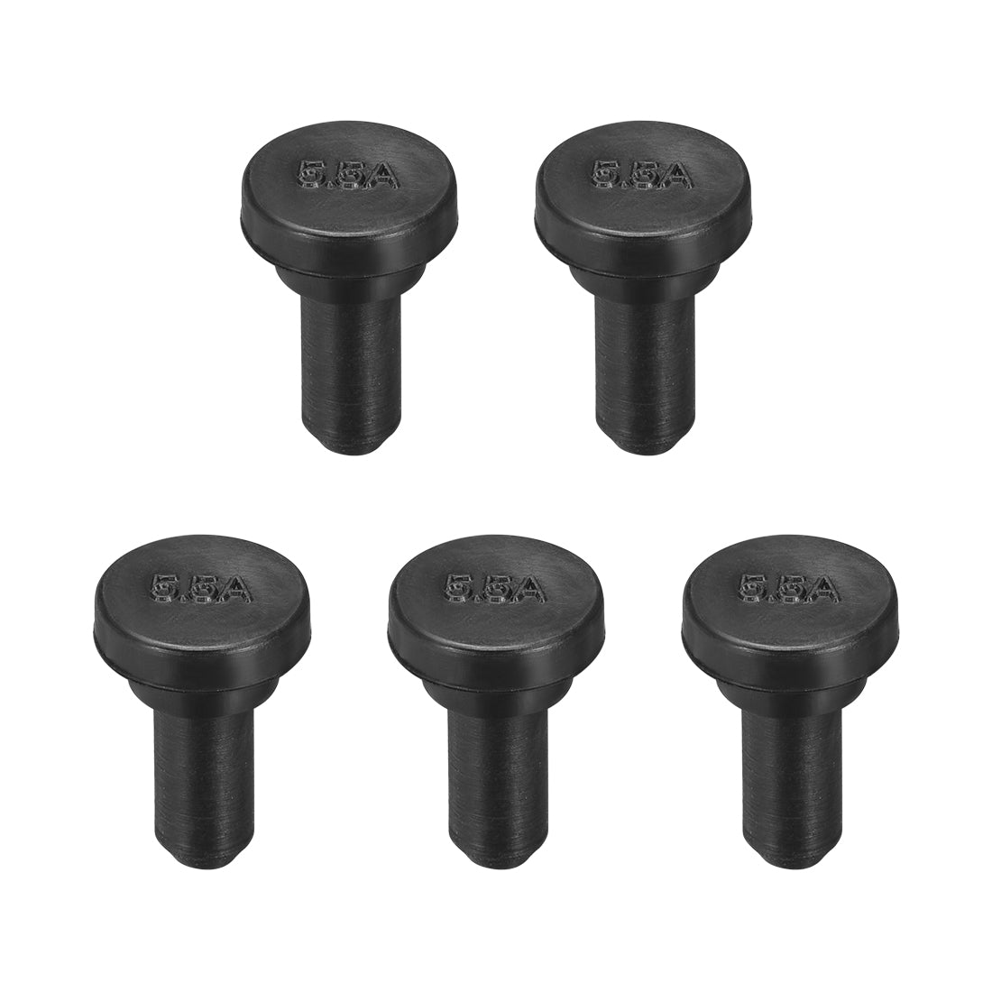Uxcell SPR-055A EPDM Rubber 5.5mm Seal Hole Insert Stopper Black for ...
