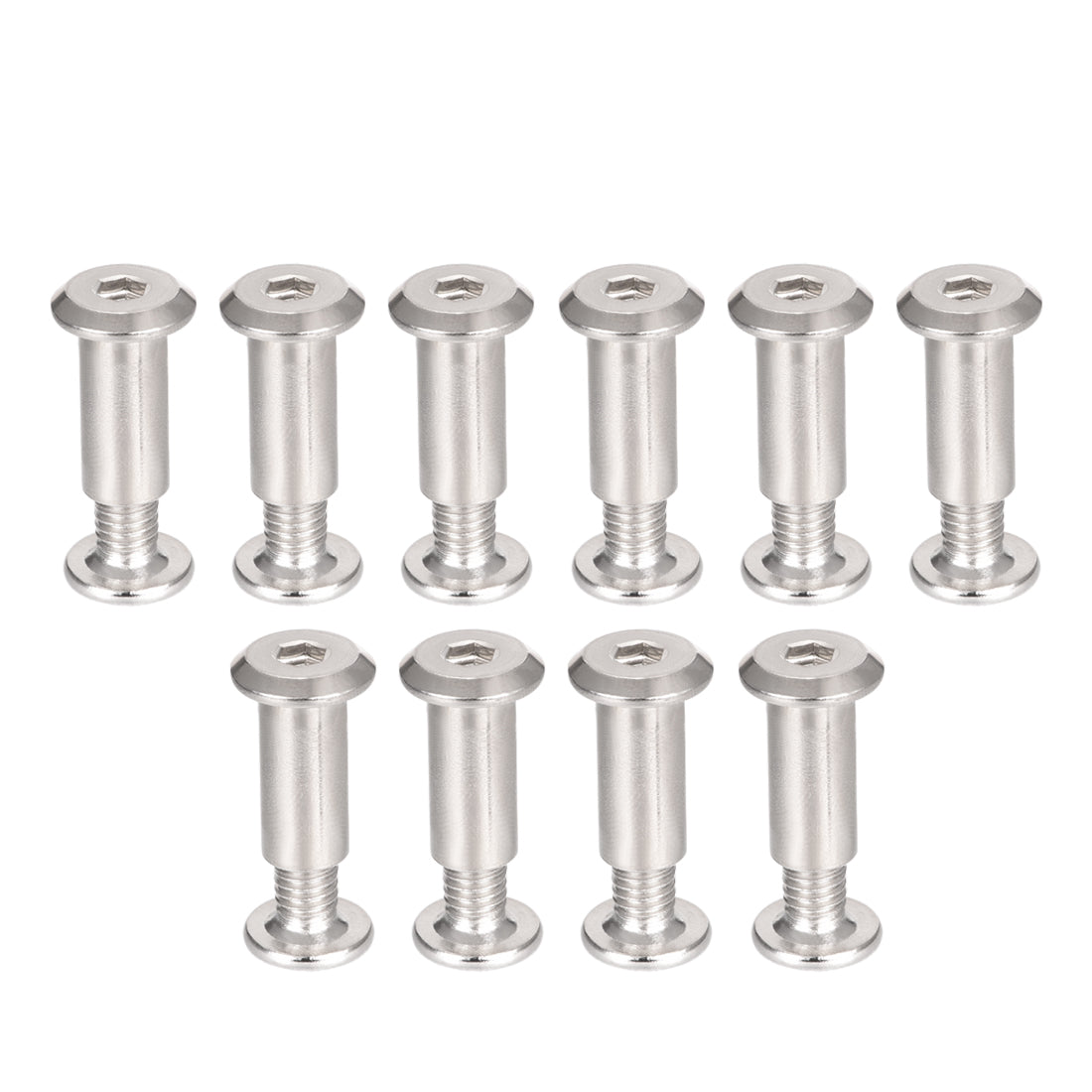 Uxcell Screw Post Male M6x10mm Belt Buckle Binding Bolts Carbon Steel ...