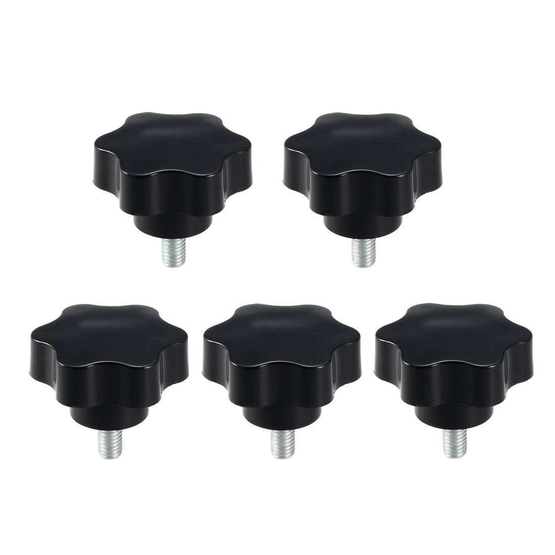 Uxcell Clamping Screw Knob , 50mm Dia Plum Hex Shaped Grips Star Knob ...